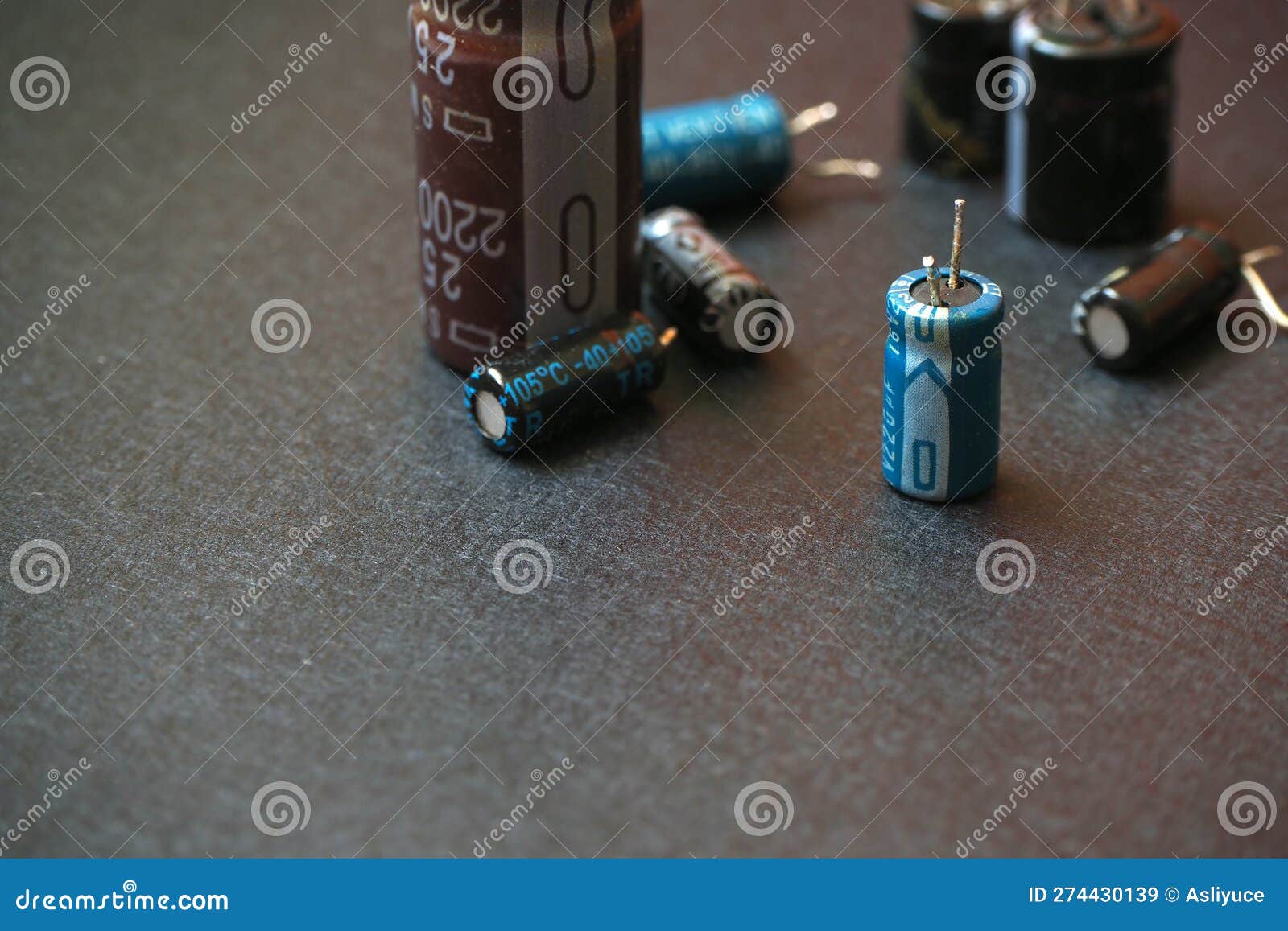 Electrolytic Capacitors Installed In Pcb Circuit Board, Multi Co Stock ...