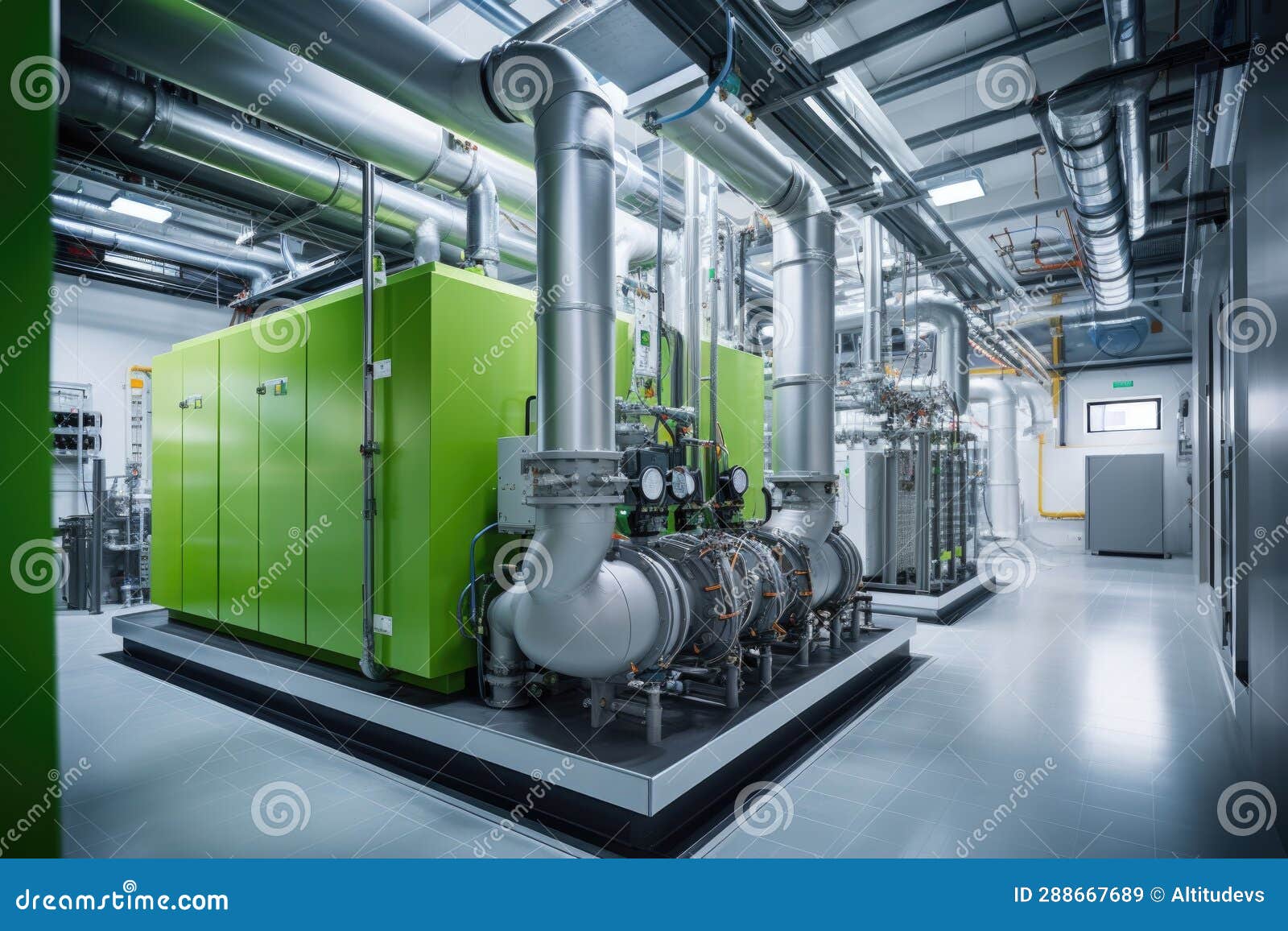 Electrolyzer Equipment in a Green Hydrogen Facility Stock Image - Image ...