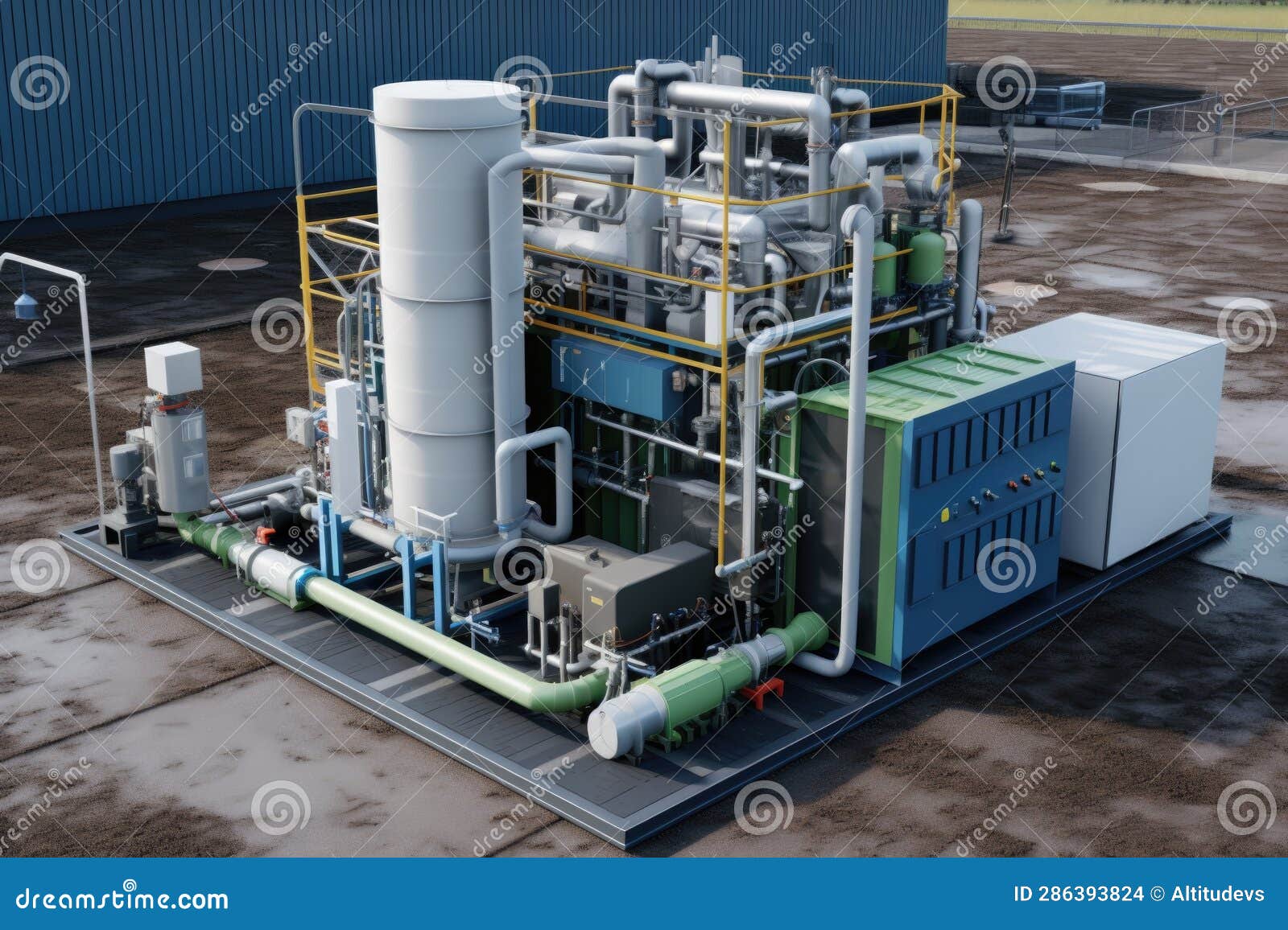 Electrolyzer Equipment for Green Hydrogen Production Stock Photo ...
