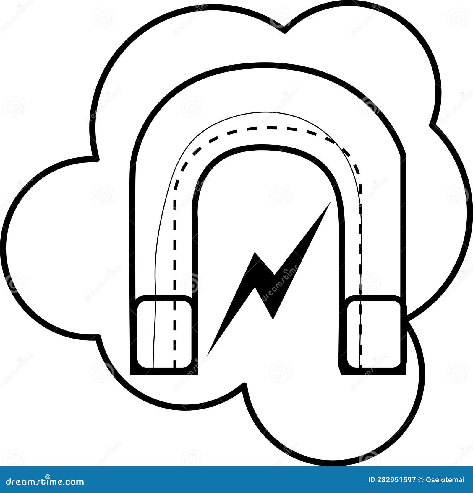 Electromagnet Icon On White Background. Simple Element Illustration ...