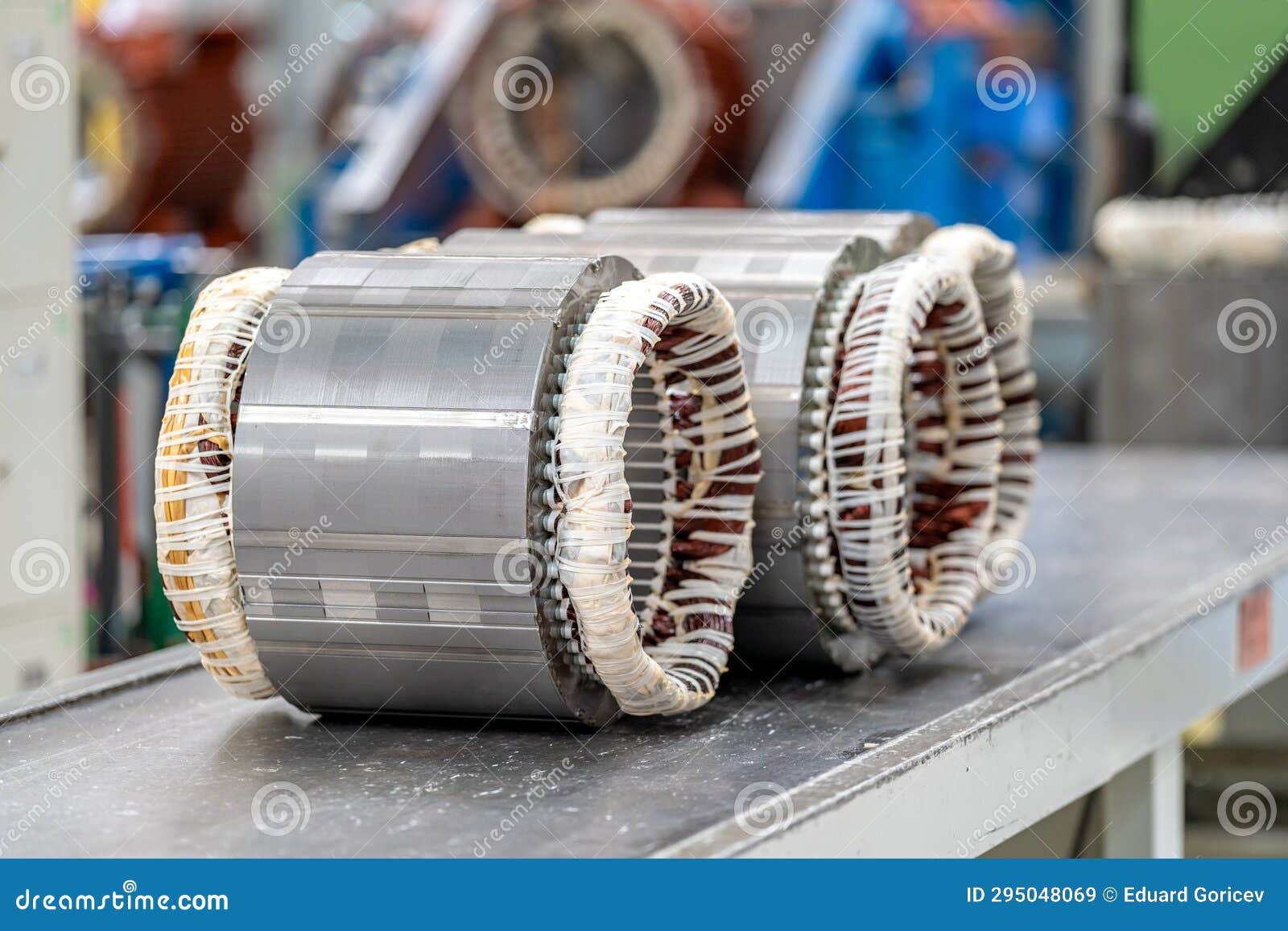 Electromagnetic Component of the Engine on the Production Line in the ...
