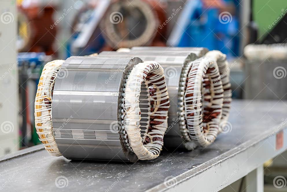 Electromagnetic Component of the Engine on the Production Line in the ...