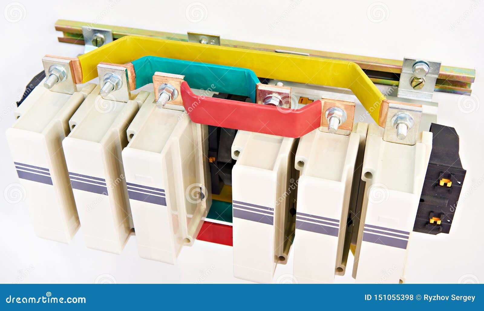 Electromagnetic contactors stock photo. Image of contactor - 151055398