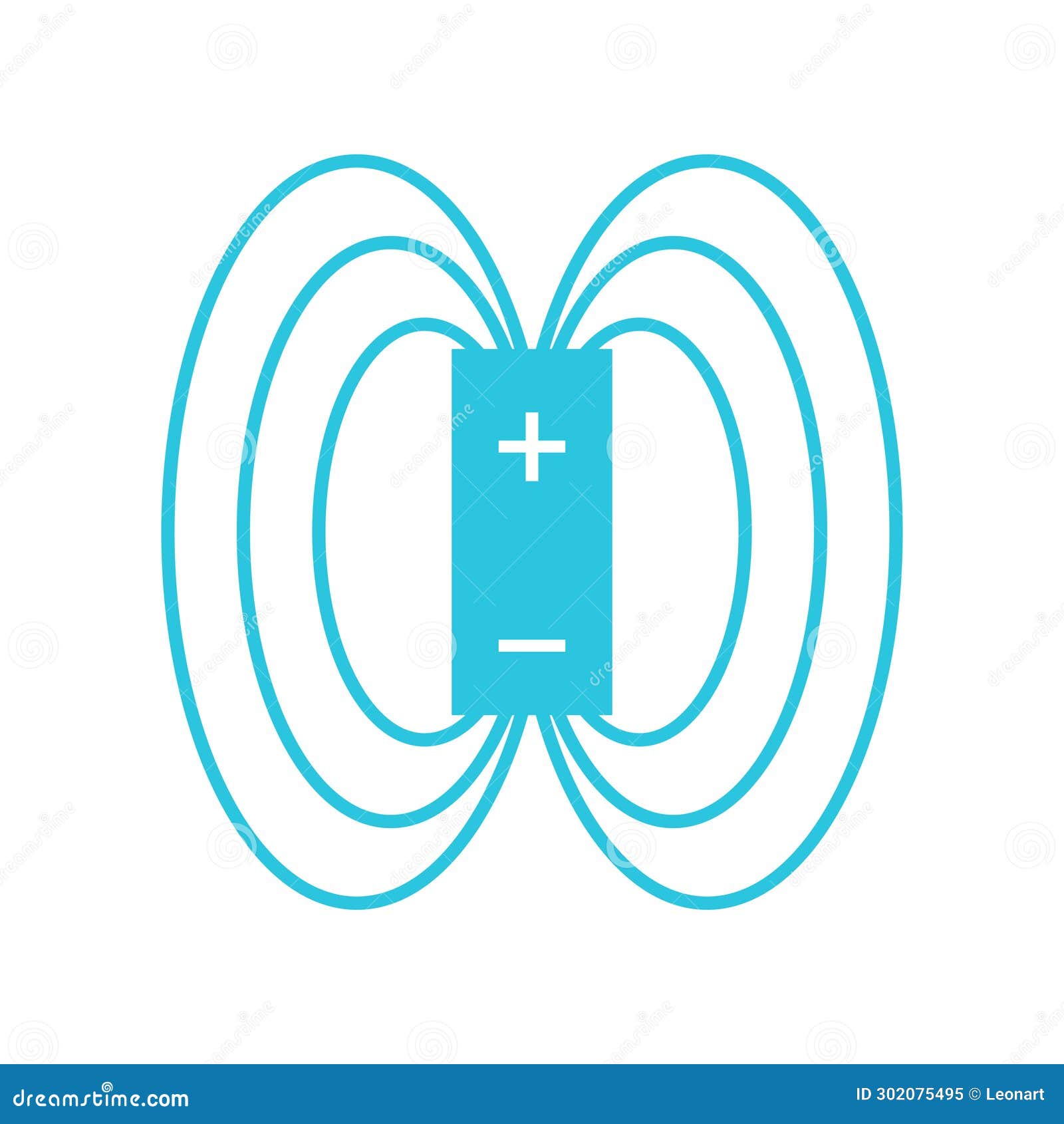 Electromagnetic field. stock illustration. Illustration of charge ...