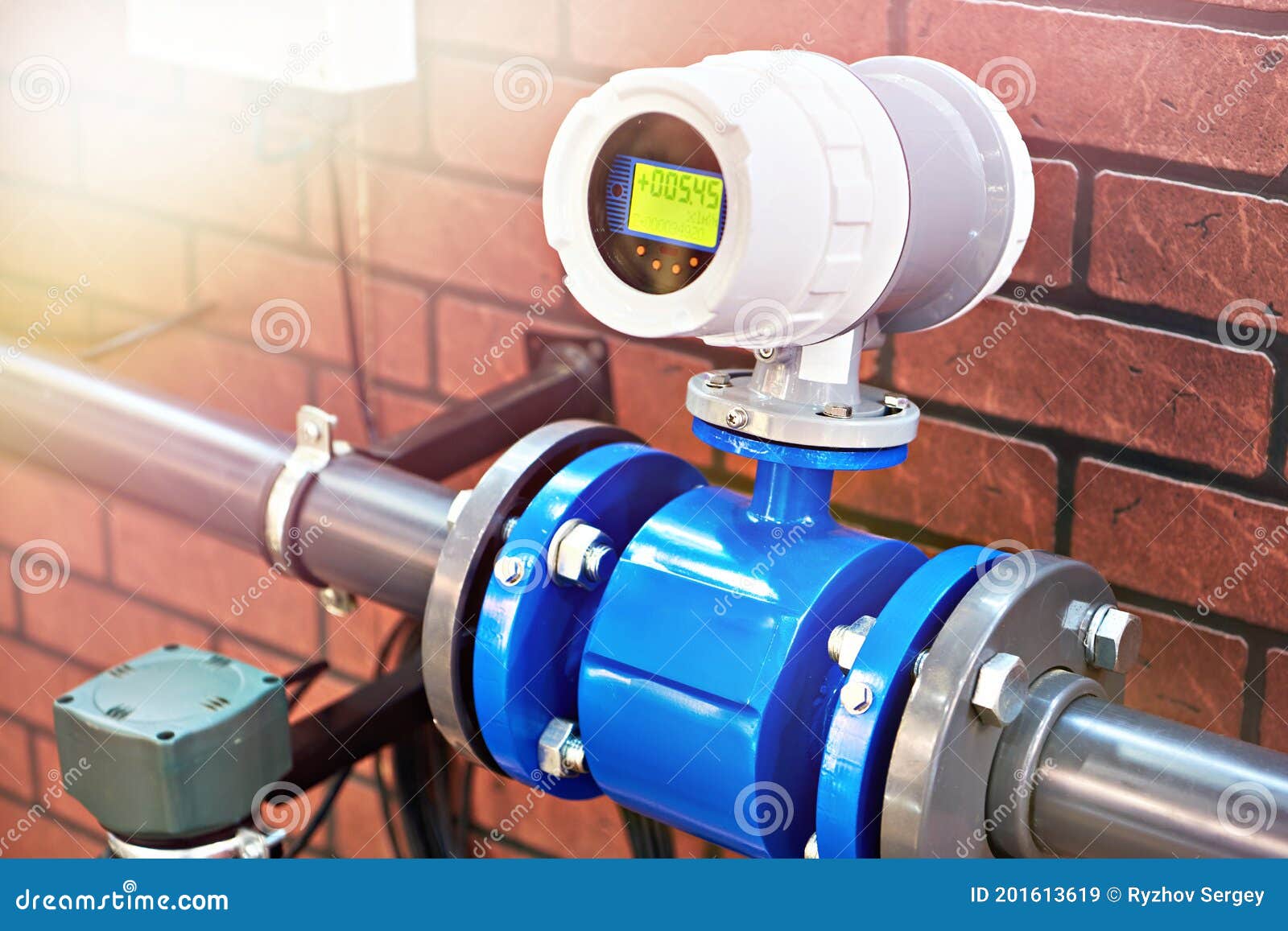 Electromagnetic Flowmeter Detector Stock Image - Image of flow ...