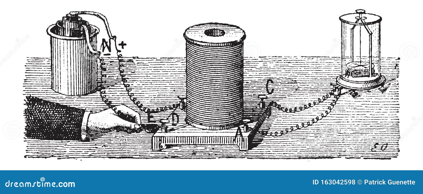 Michael Faraday Vector Sketch Style Portrait Royalty-Free Stock Image ...