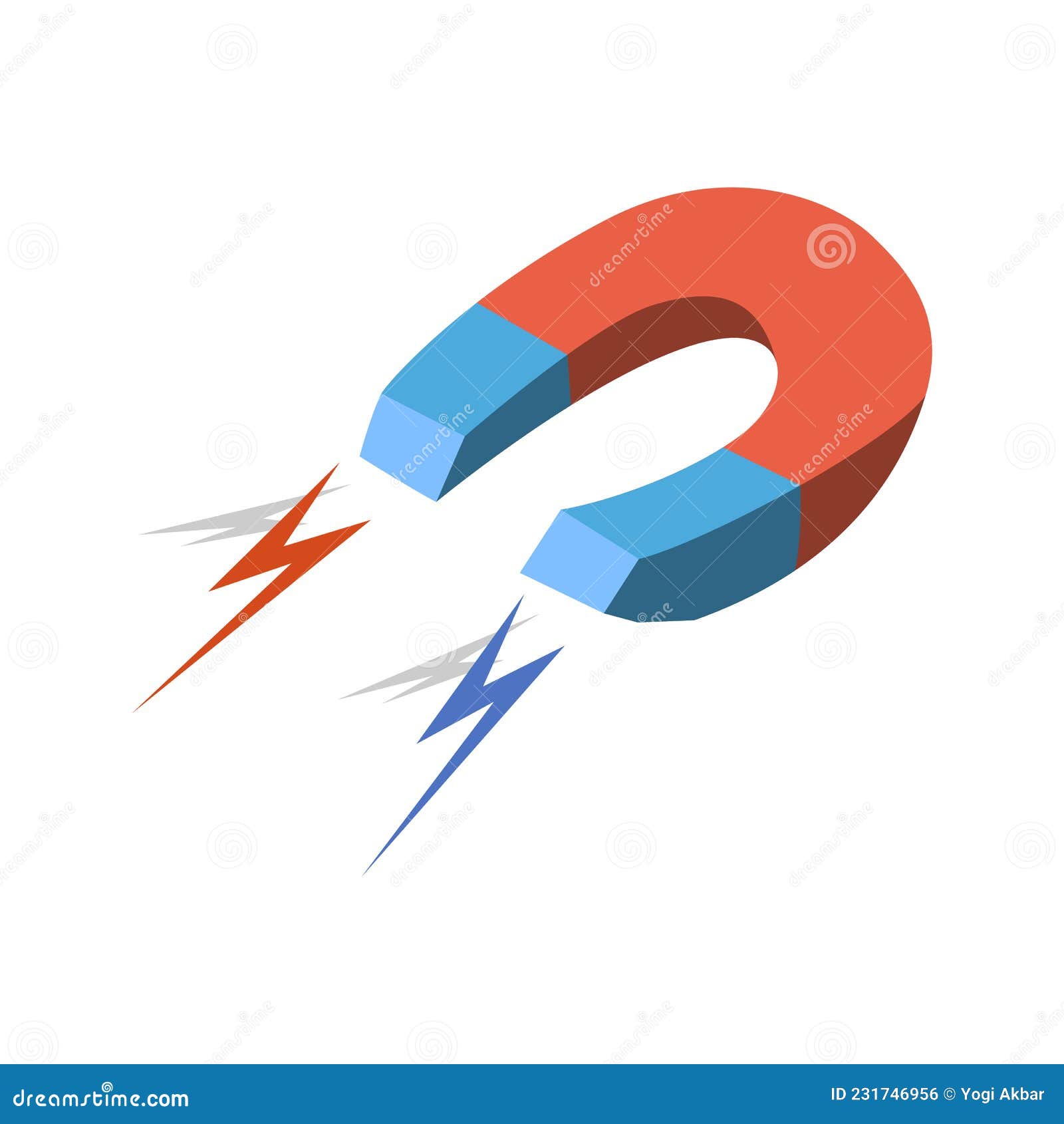 Electromagnetic Magnet Logo Vector Illustration Design Illustration ...