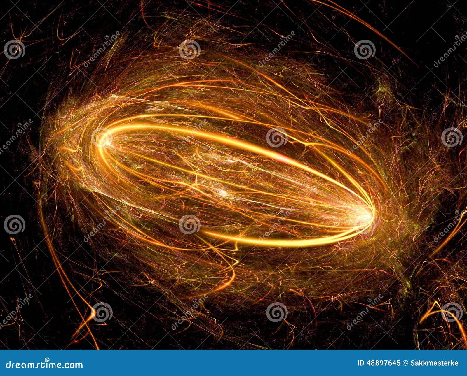 Electromagnetic Plasma Field Stock Illustration - Illustration of ...