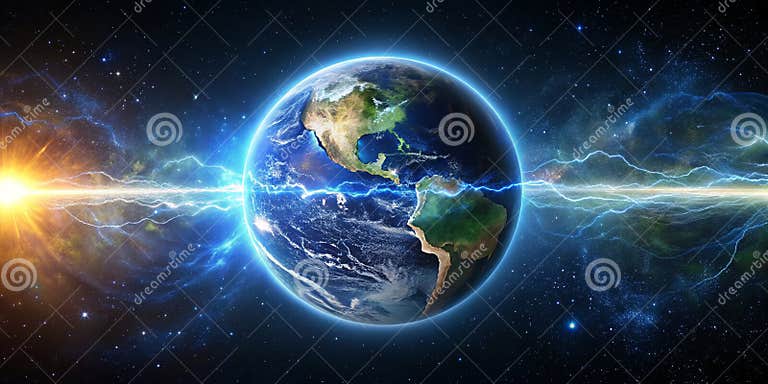 Electromagnetic Pulse in Space on Planet Earth Concept of Lockdown and ...