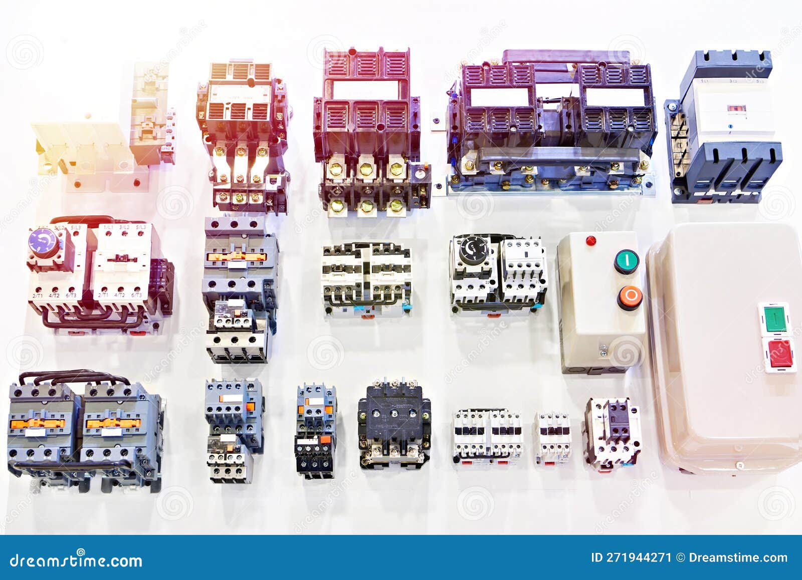 Electromagnetic starters stock image. Image of terminal - 271944271
