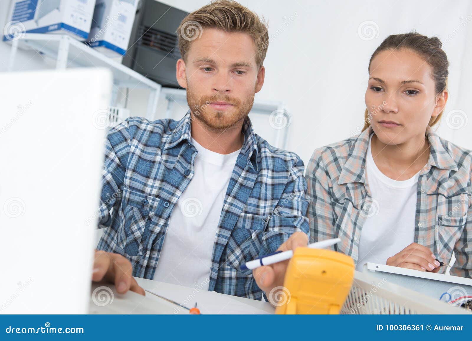 Electromechanical Assembler Looking Voltmeter Stock Image - Image of ...