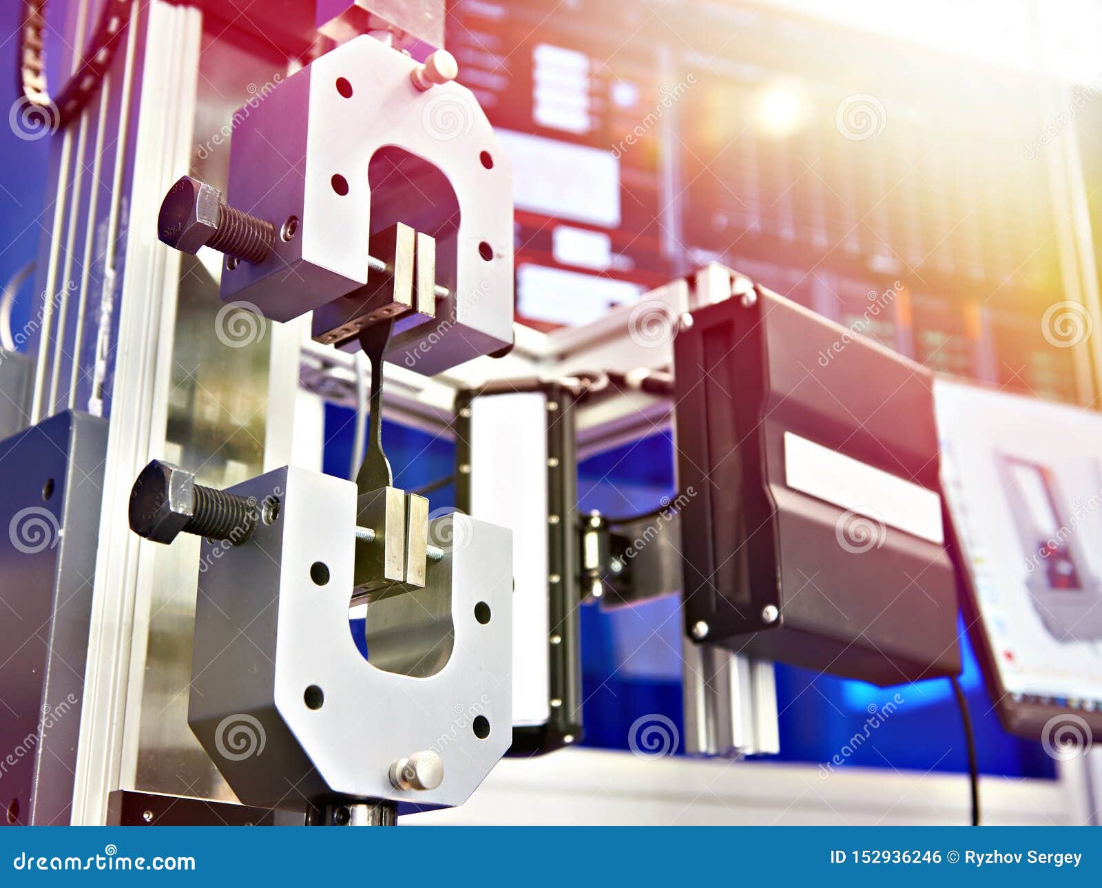 Electromechanical Machines for Testing Metal for Tensile Stock Photo ...