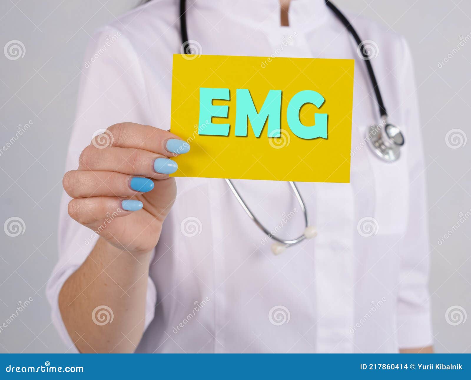 Electromyogram EMG Sign on the Sheet Stock Photo - Image of risk ...