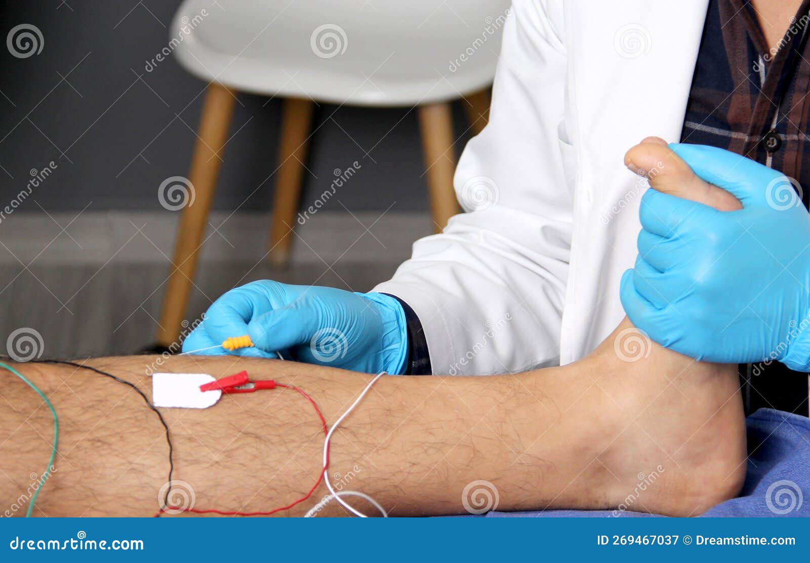Electromyography Graphic Recording Of The Electrical Activity Produced ...