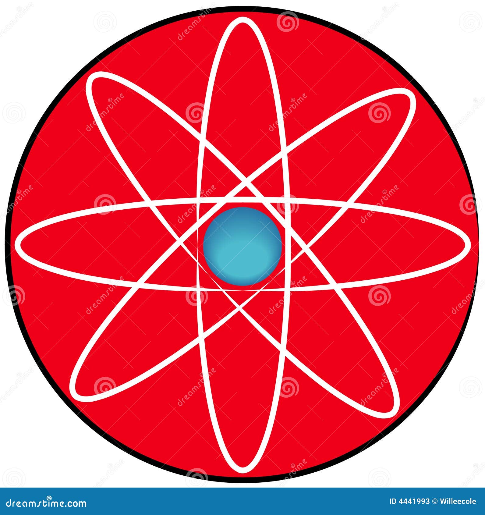 Electron stock vector. Illustration of graphic, particles - 4441993