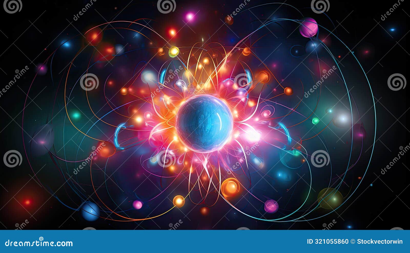 Electron atom illustration stock illustration. Illustration of ...