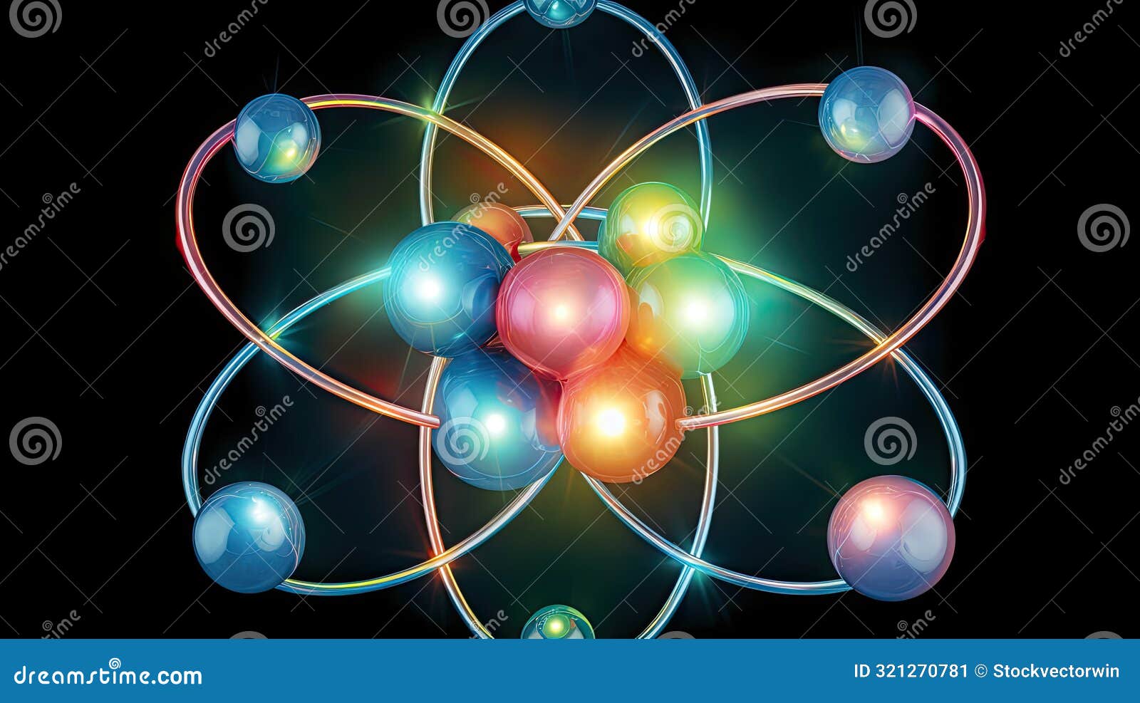 Electron Atom Structure Royalty-Free Illustration | CartoonDealer.com ...