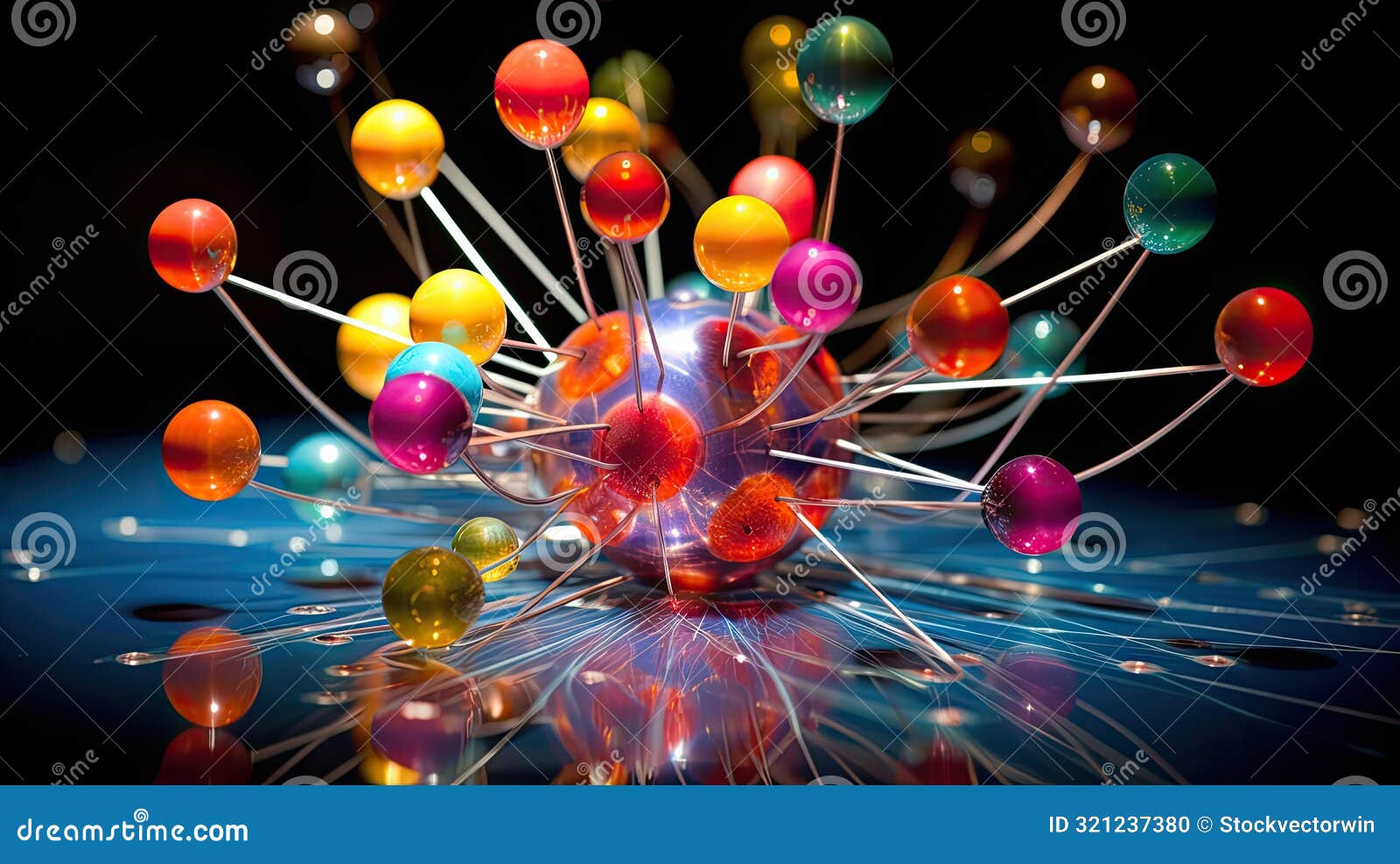Electron atomic model stock illustration. Illustration of neutron ...
