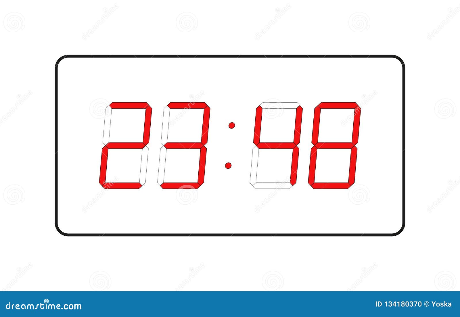 Electron clock vector stock vector. Illustration of vector - 134180370