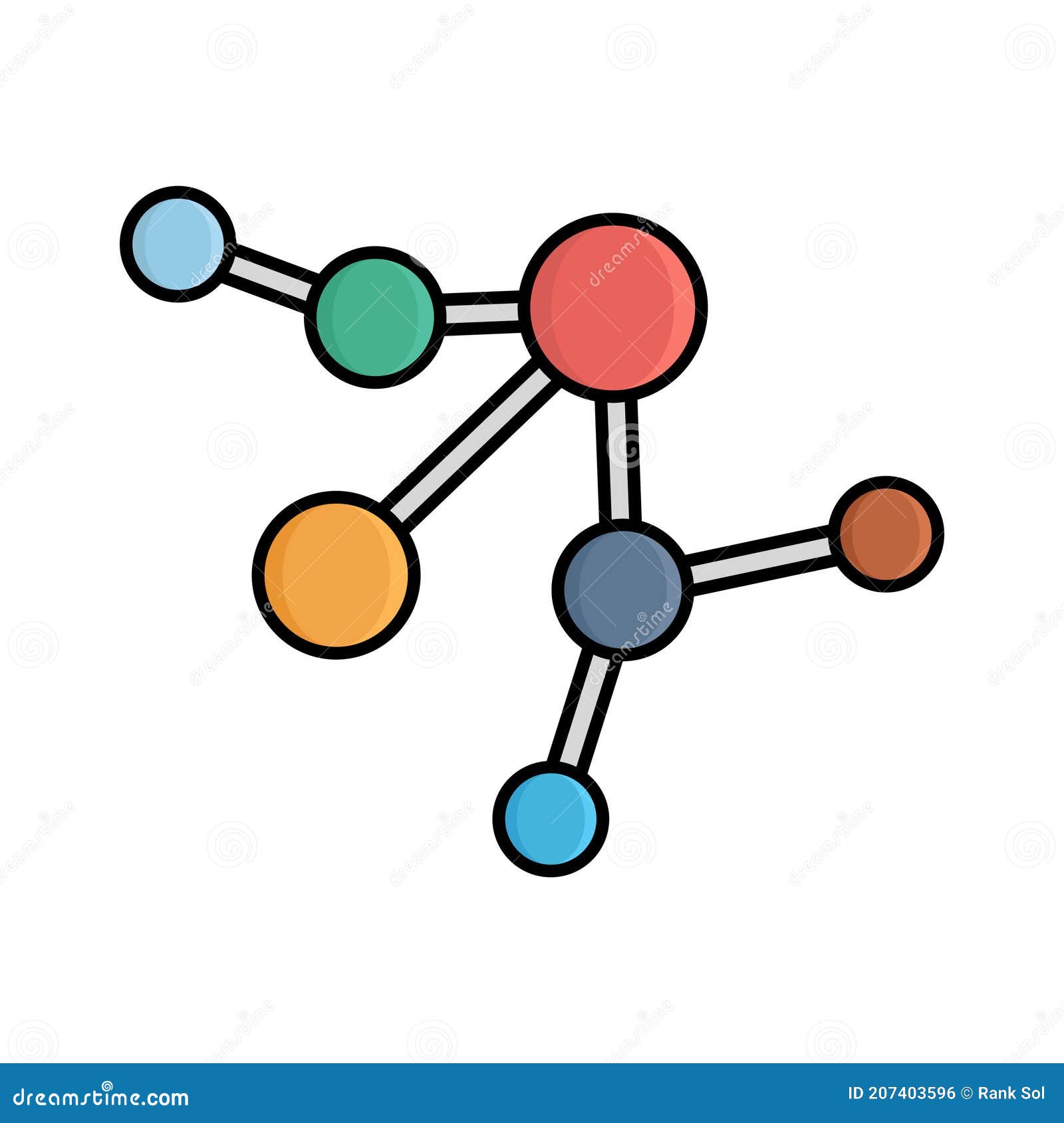 Electron Connection Isolated Vector Icon that Can Be Easily Modified or ...