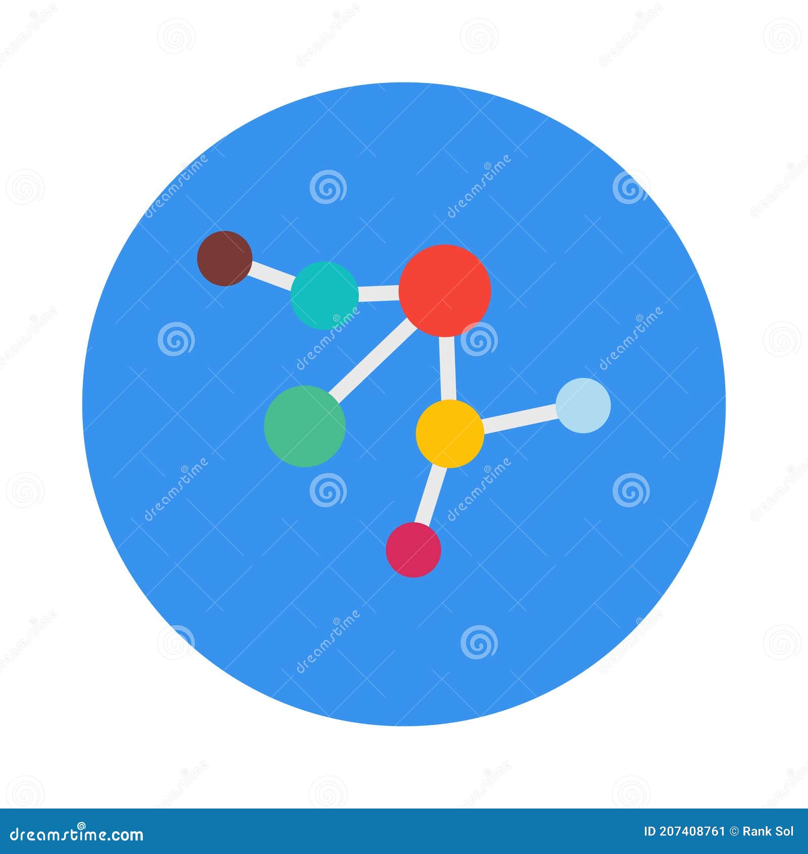 Electron Connection Isolated Vector Icon that Can Be Easily Modified or ...