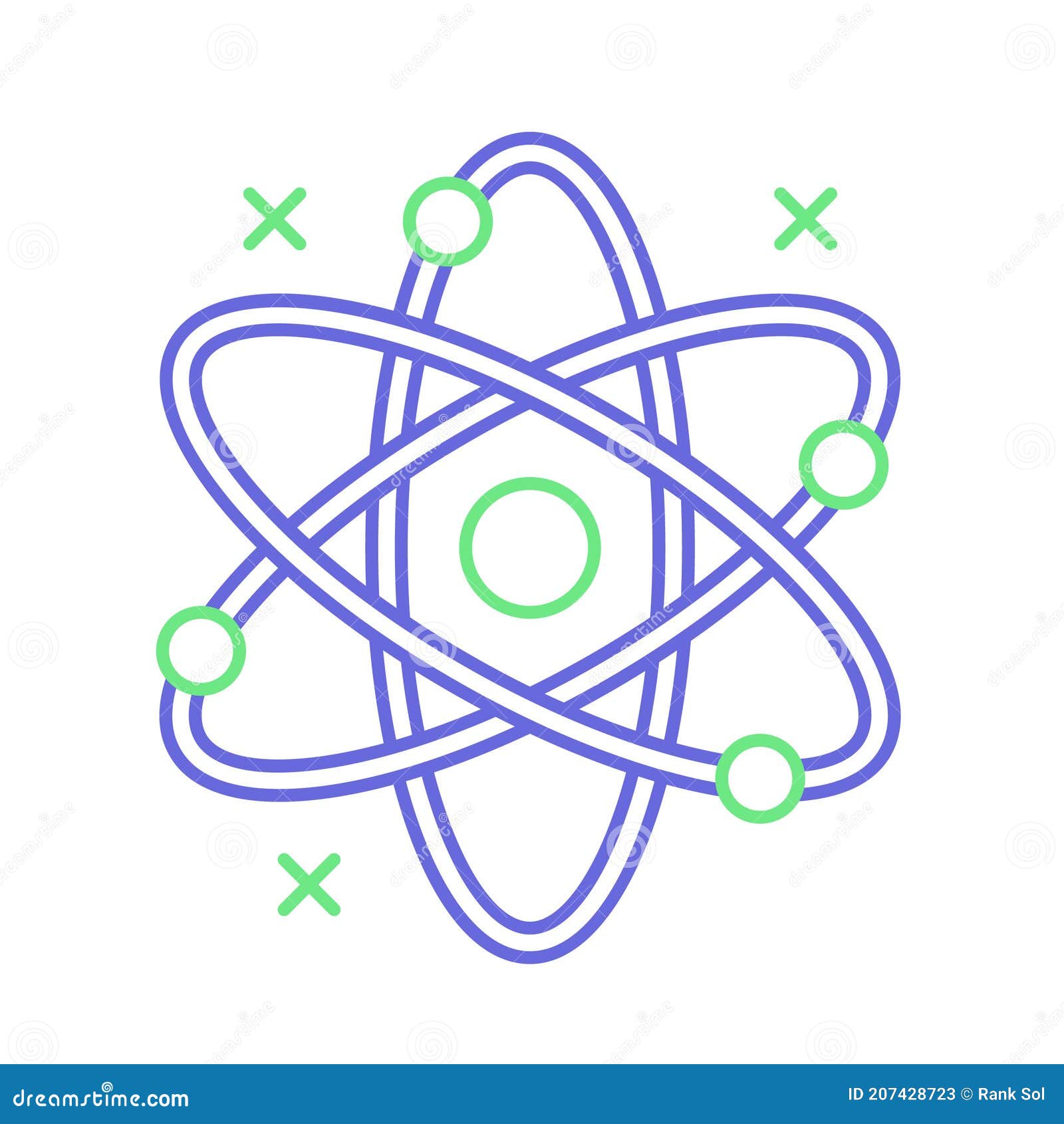 Electron Connection Isolated Vector Icon that Can Be Easily Modified or ...