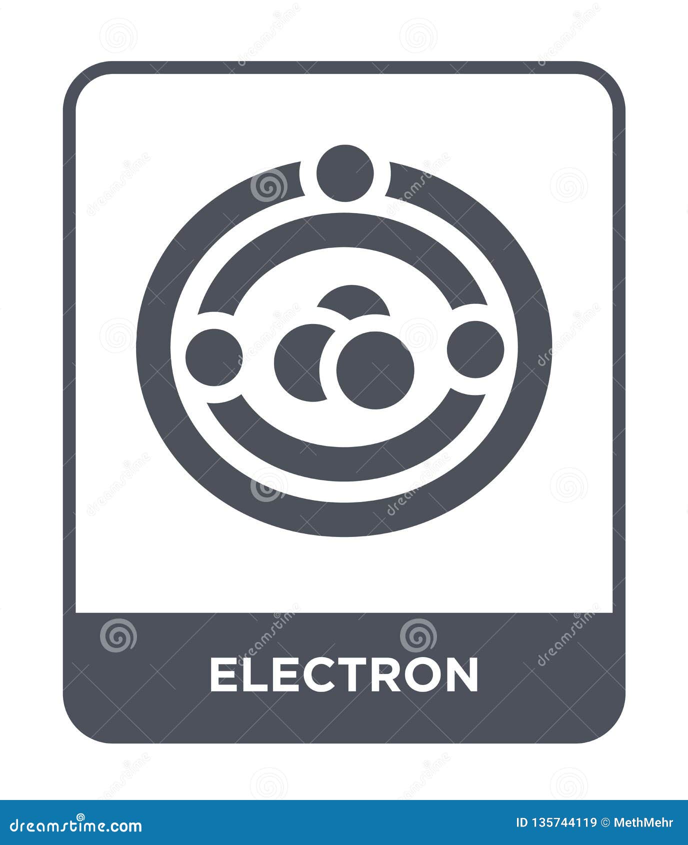 Electron Icon. Element Of Scientifics Study Icon For Mobile Concept And ...