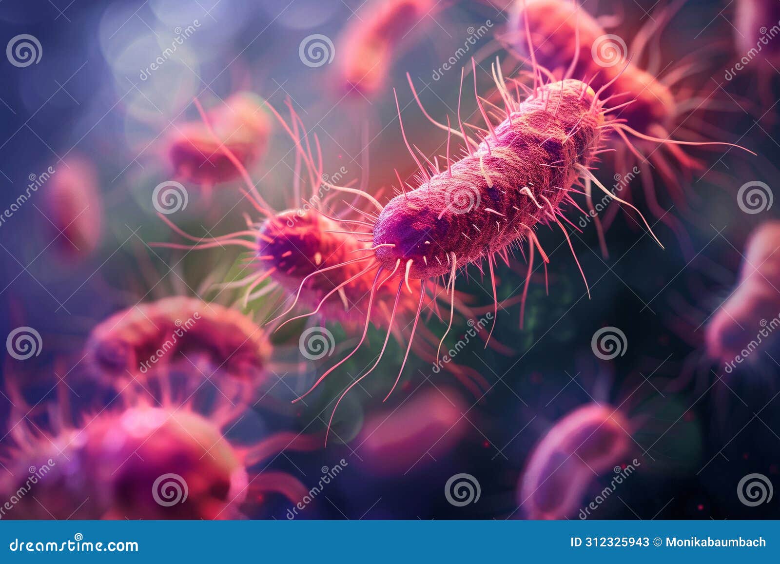 Electron Micrograph Showing Salmonella Typhimurium Bacteria Stock Photo ...