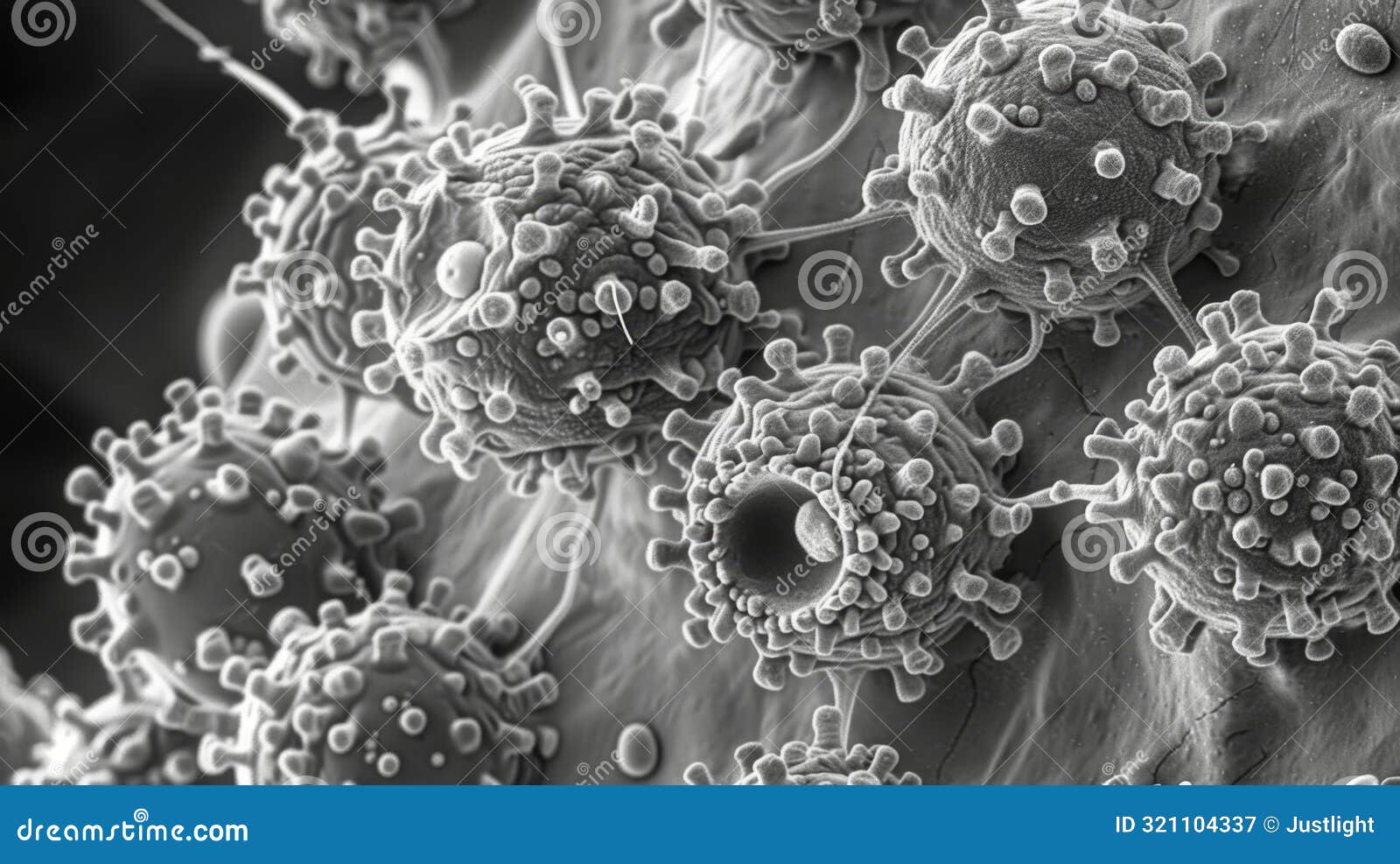 Electron Micrograph Of A Cell Nucleus Royalty-Free Stock Image ...