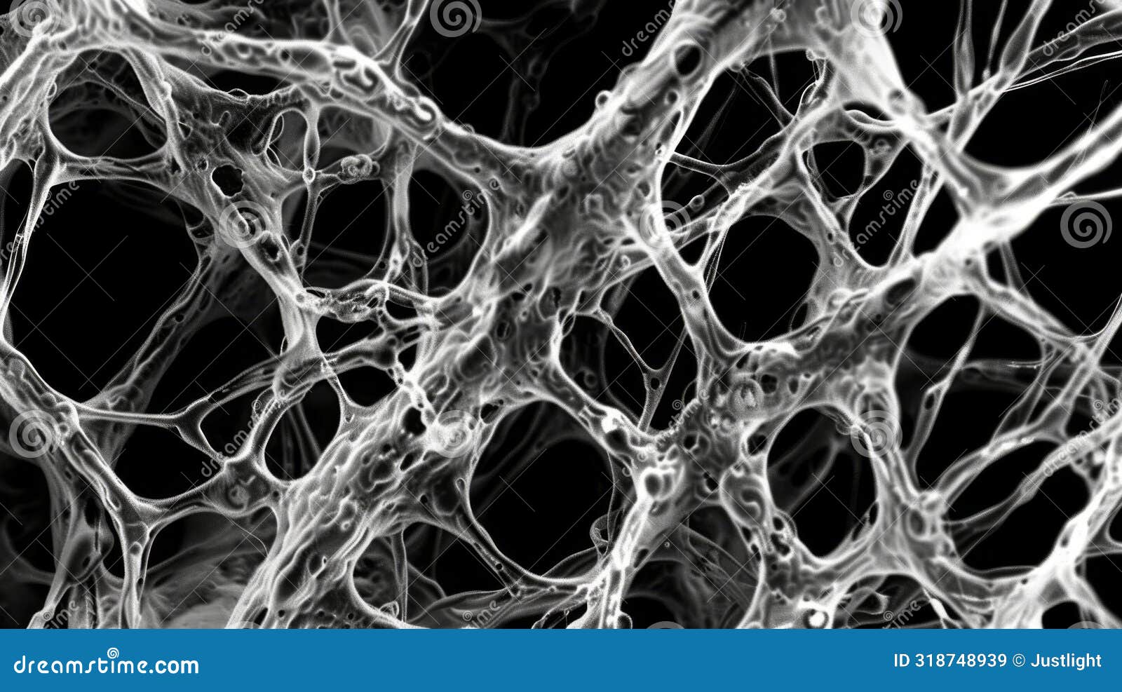 An Electron Microscope Image of a Bone Cell Revealing Its Intricate ...