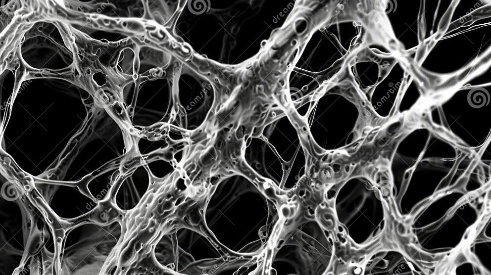 An Electron Microscope Image of a Bone Cell Revealing Its Intricate ...