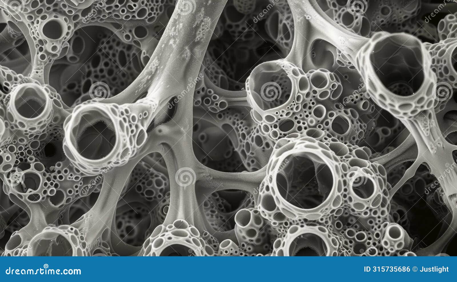 An Electron Microscope Image of a Euglenoid Colony Revealing the ...