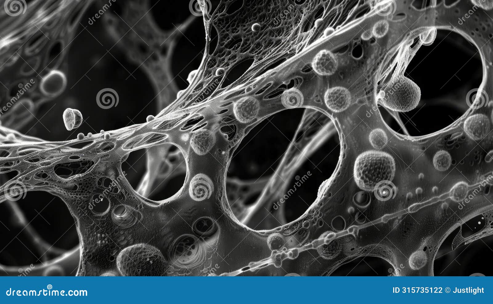 An Electron Microscope Image Of The Golgi Apparatus A Stack Of ...