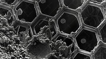 An Electron Microscope Image of a Graphene Transistor with Minute ...