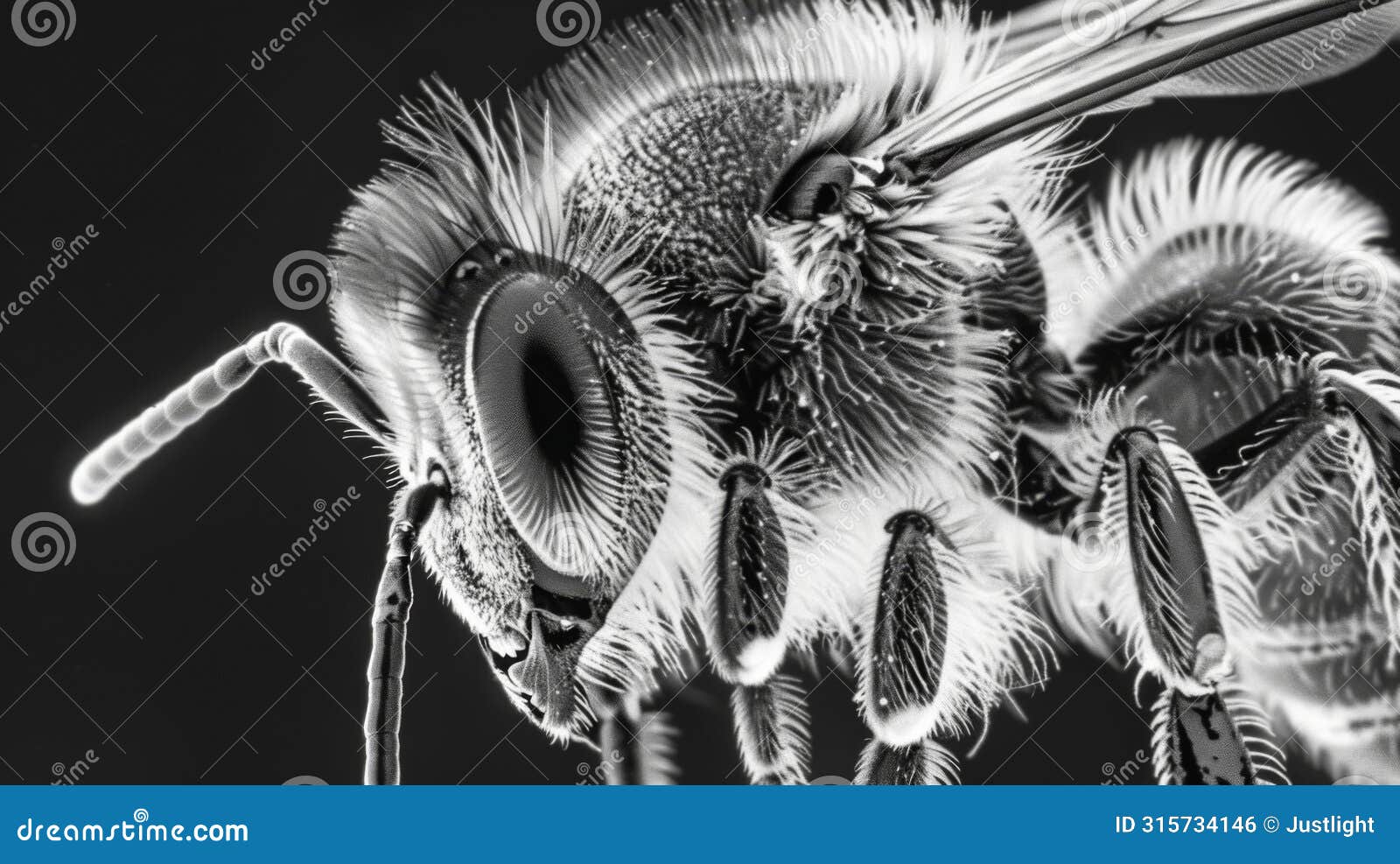 An Electron Microscope Image of a Honey Bees Antenna Revealing the ...