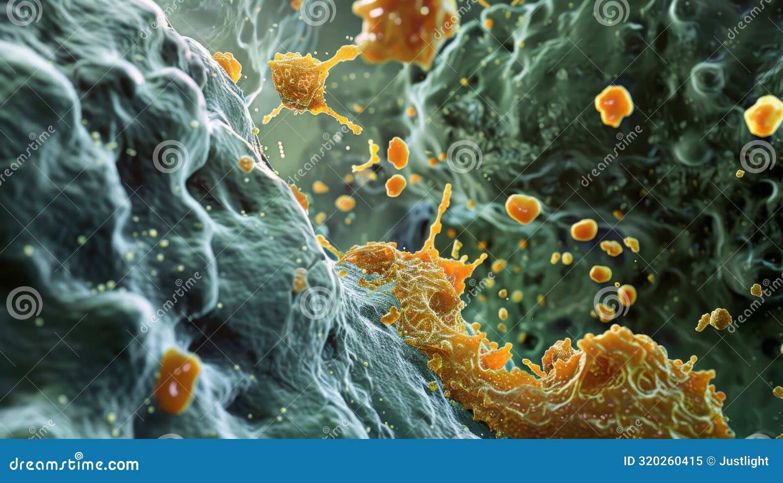 An Electron Microscope Image of a Lysosome Surrounded by Fragmented ...