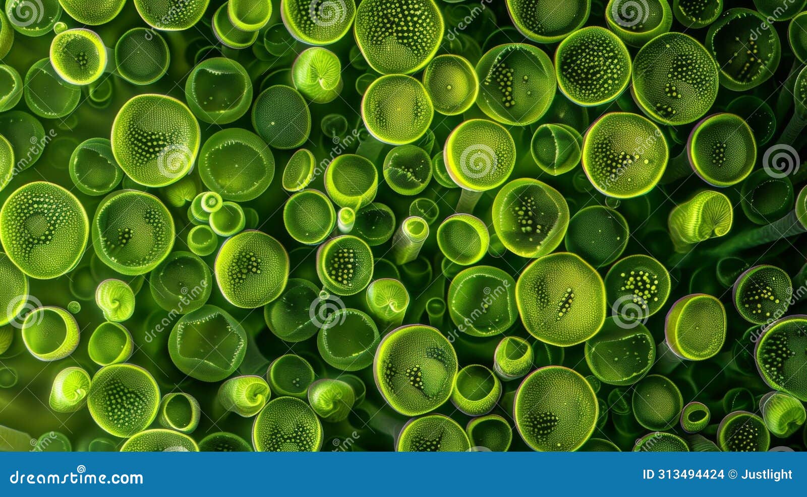 An Electron Microscope Image of a Plant Cell Showcasing the Numerous ...