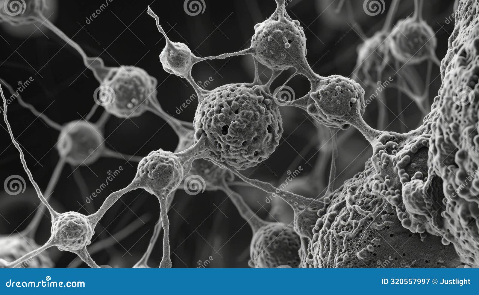 Electron Microscope Image of Platelets Binding To Each Other To Form a ...