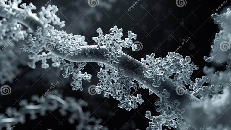 An Electron Microscope Image Showing the Intricate and Precise ...