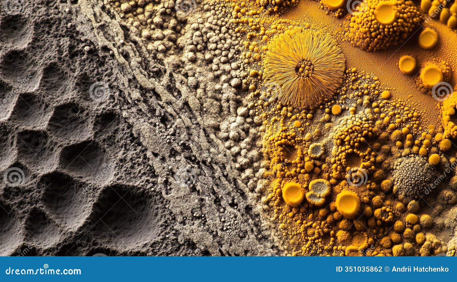 Electron Microscope View of Pollen Grains Arranged in Patterns ...