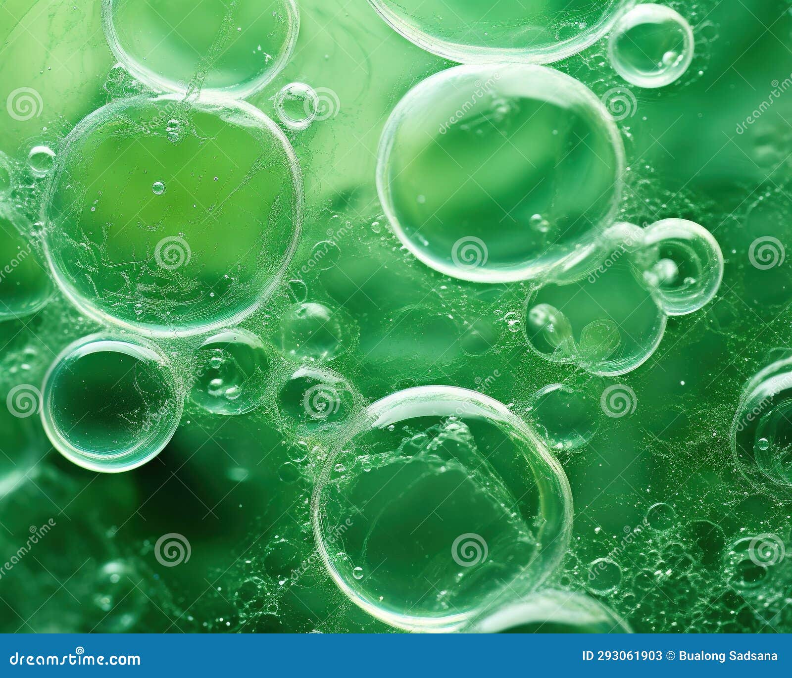 An Electron Microscope View of the Spirulina Algae. Stock Illustration ...