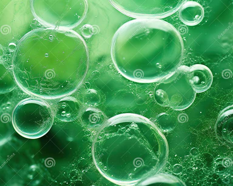 An Electron Microscope View of the Spirulina Algae. Stock Illustration ...