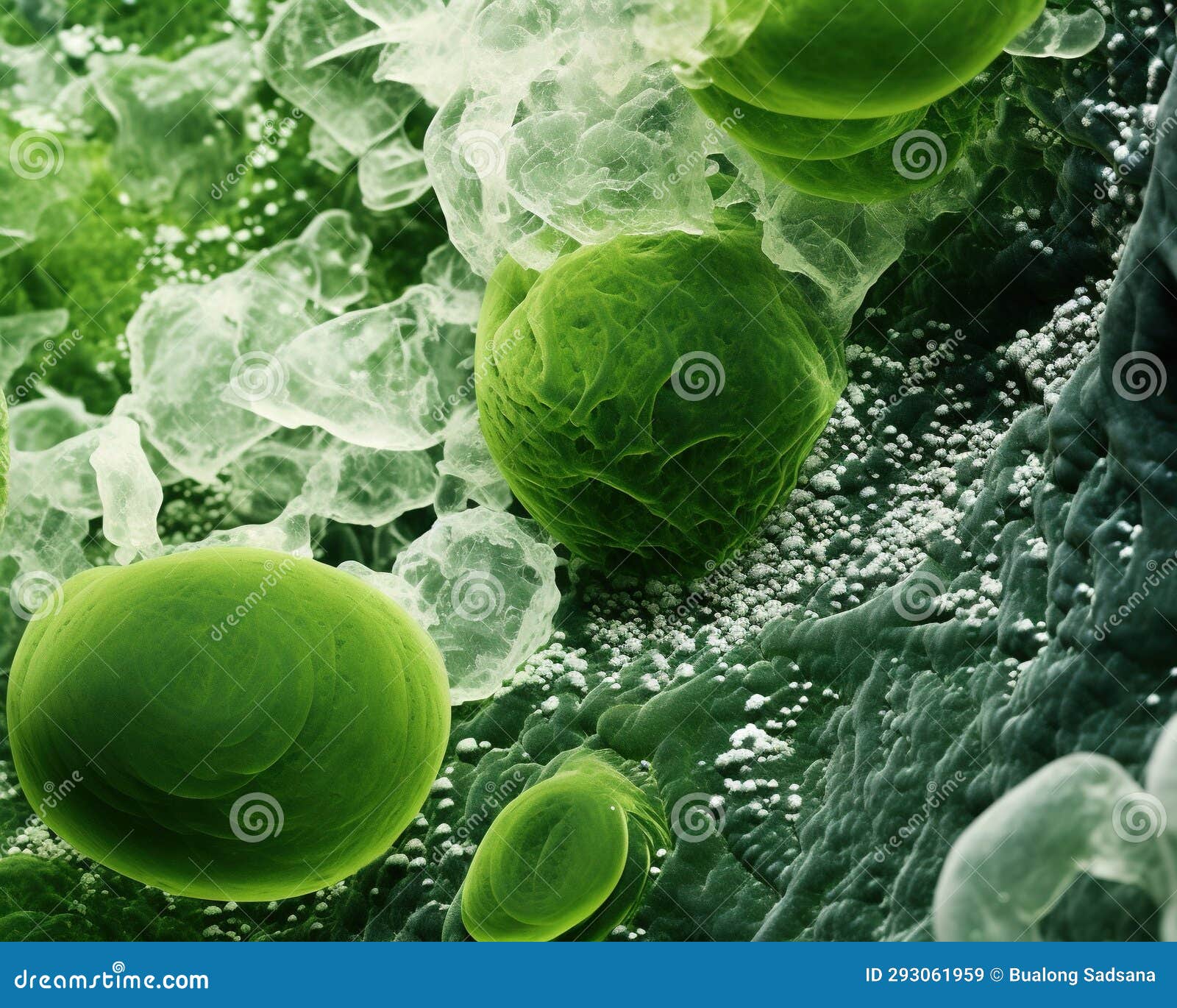 Microscope View Of Cyanobacteria Or Cyanophyta Royalty-Free Stock Image ...