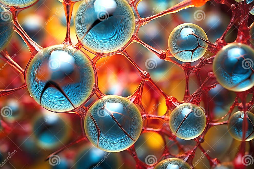 Electron Microscopic Structure of Hydrogen Atom,closeup, Generative AI ...
