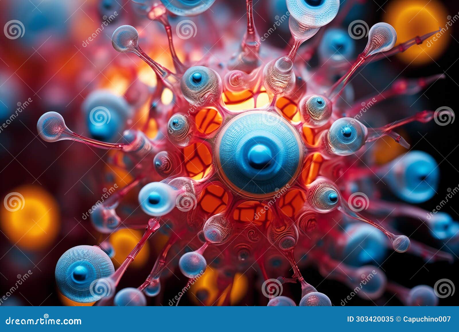 Electron Microscopic Structure of Hydrogen Atom by Generative AI Stock ...