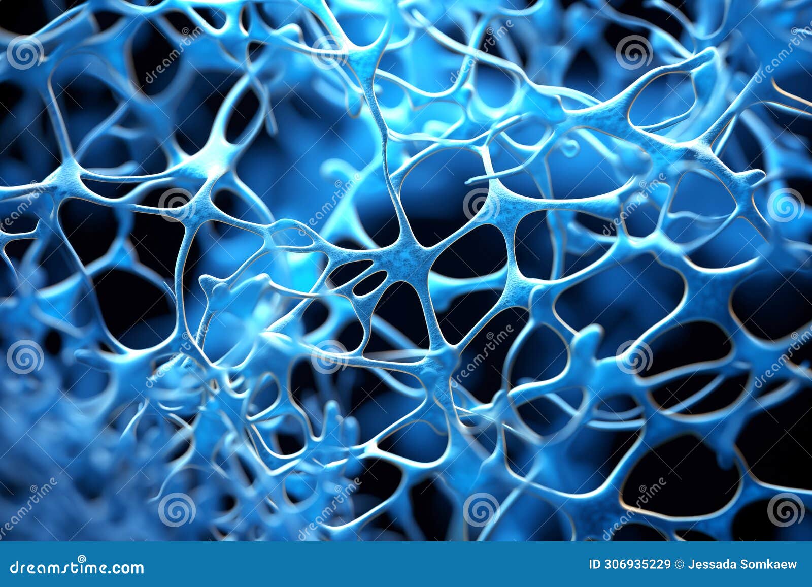 Electron Microscopy of Brain Neural Network, Cells of Brain, Generative ...