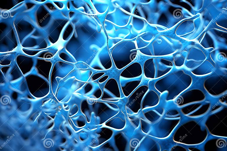Electron Microscopy of Brain Neural Network, Cells of Brain, Generative ...