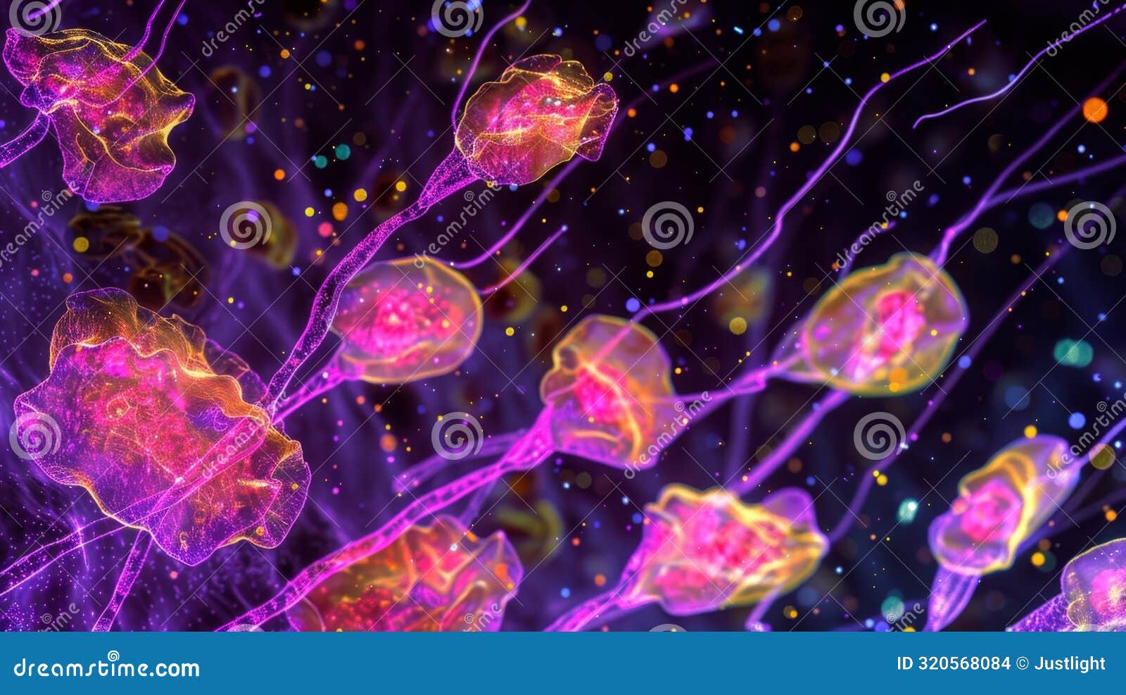 Electron Microscopy Image of Dopamine Receptor Localization on Brain ...