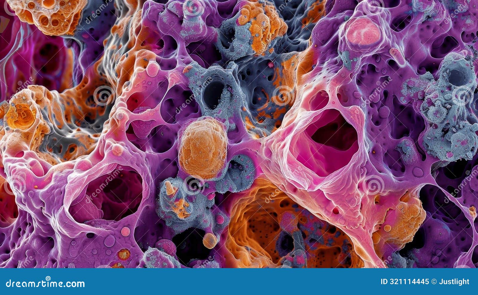 Electron Microscopy Image of Lysosomal Accumulations in a Tissue Sample ...