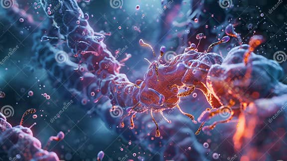 Electron Microscopy Image of a Protein Kinase Complex Interacting with ...